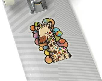 Surfing Giraffe Vinyl Waterproof Sticker by Dakota Daetwiler - Etsy