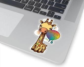 Surfing Giraffe Vinyl Waterproof Sticker by Dakota Daetwiler - Etsy