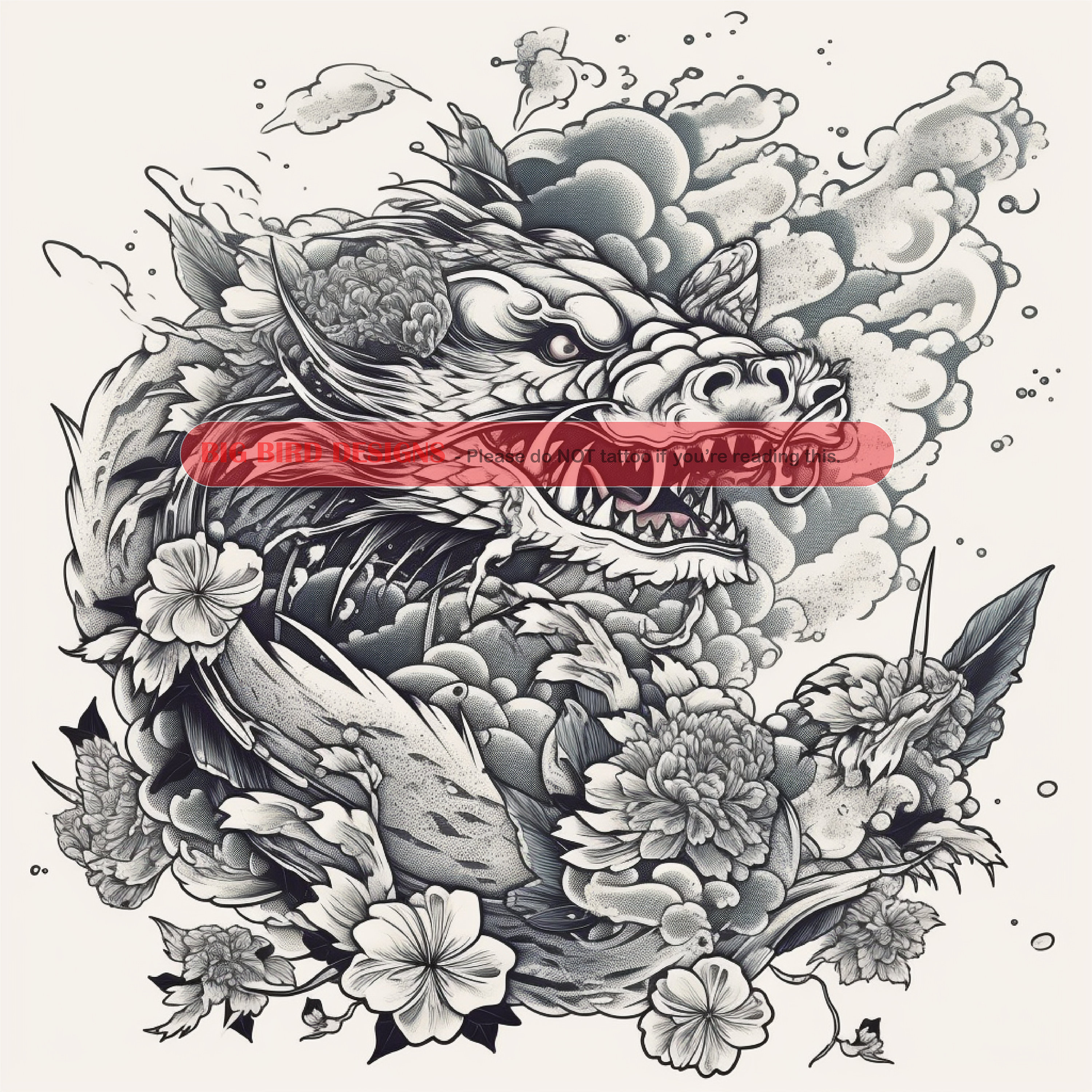 Forearm Japanese Dragon Tattoo