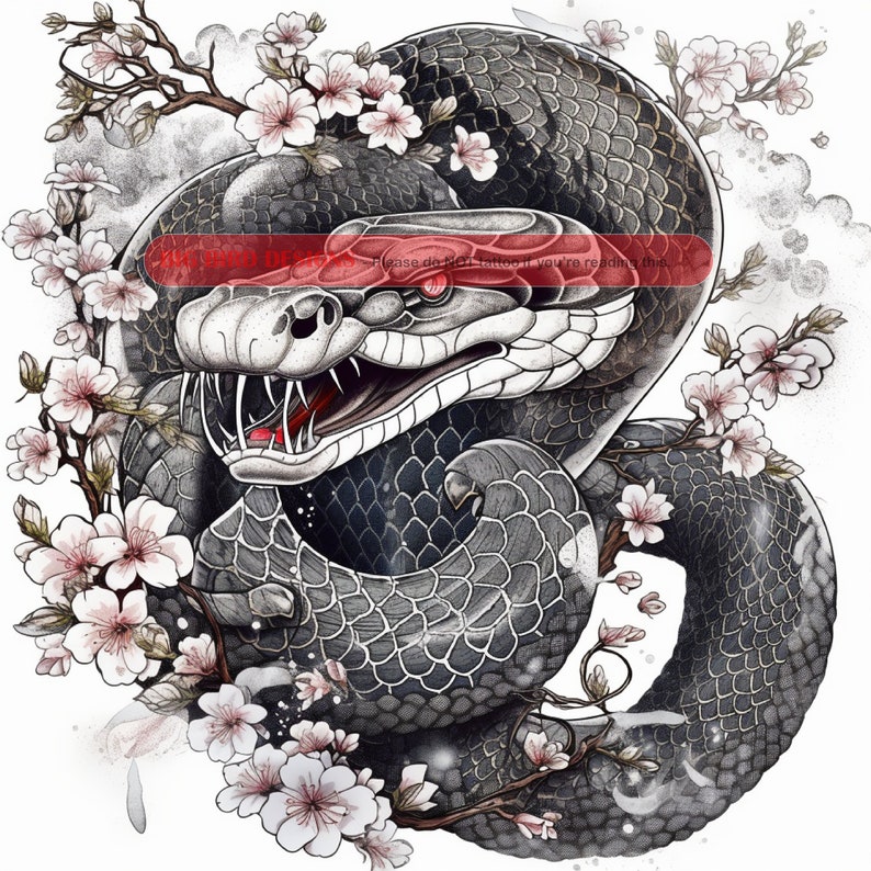 Snake Tattoo Design - Etsy