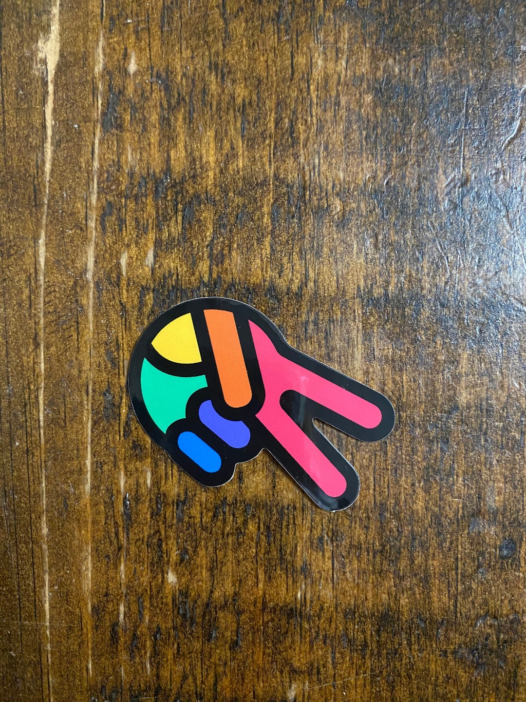 Pride Biker Wave Decal - Etsy