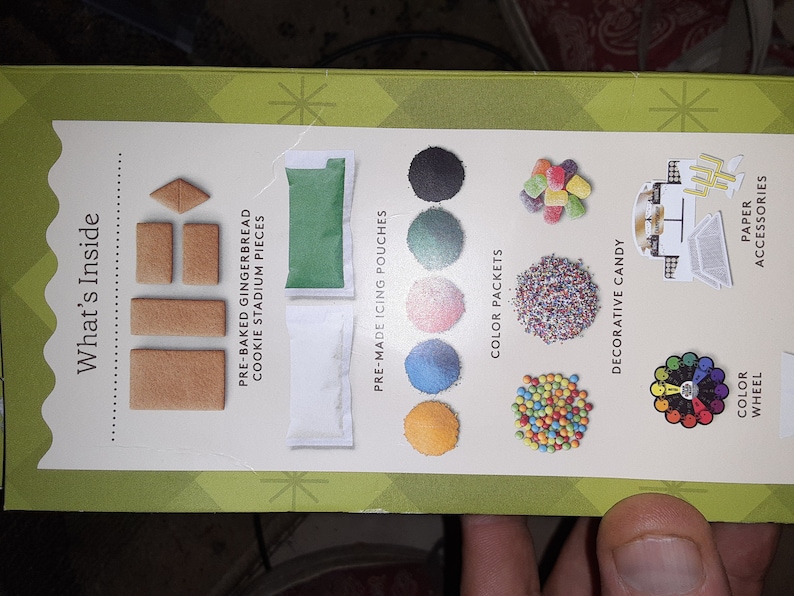 Super Fun Edible Football Soccer Stadium Gingerbread House. Birthday ...