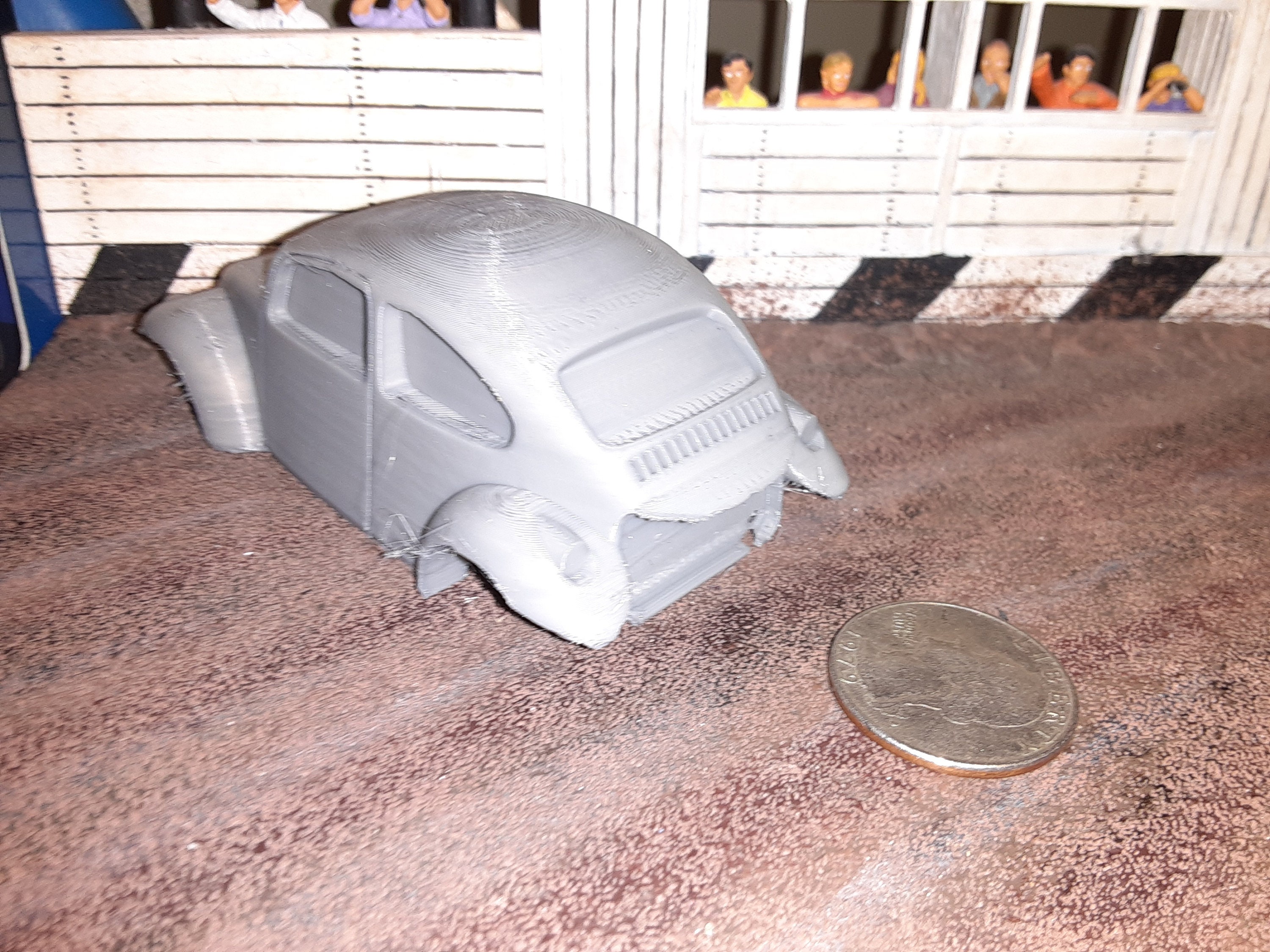 Radio RC Model Dune Buggy Beetle VW Body Bug Baja Custom 1/32. 1/36 ...