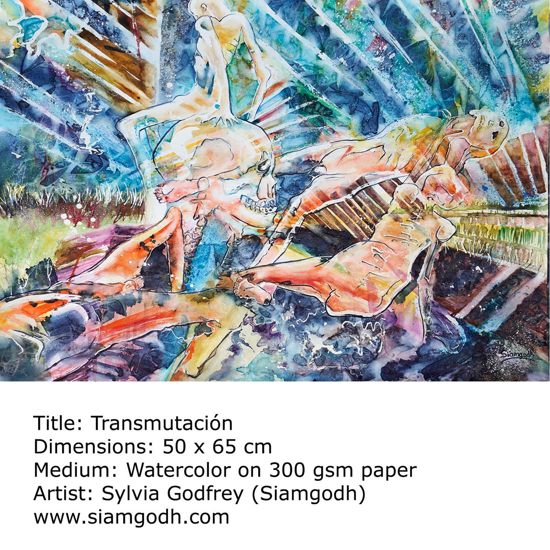 Transmutation, Original Artwork, Handmade by the Artist in Watercolor ...