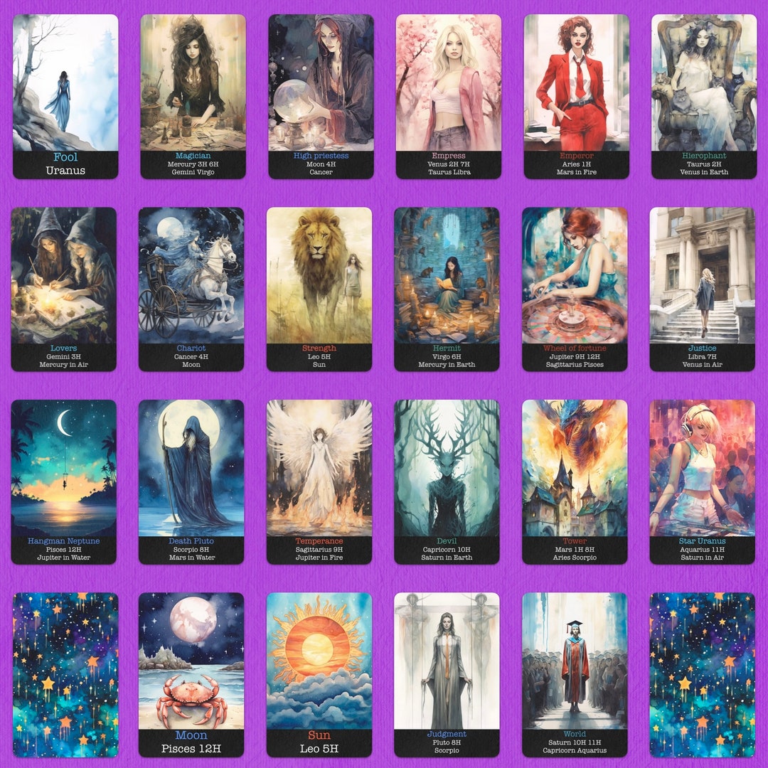 Beautiful Tarot Deck Incorporates Astrological Symbolism and Includes ...