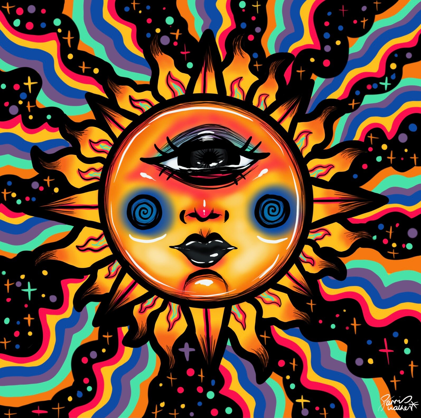 Trippy Sun Pictures