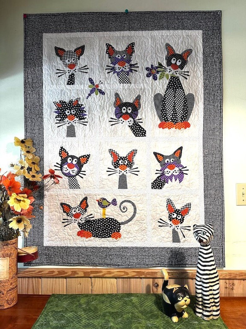 Crazy Cats in the Quilt World - Etsy