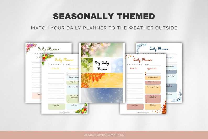 Daily & Monthly Printable Planner - Etsy