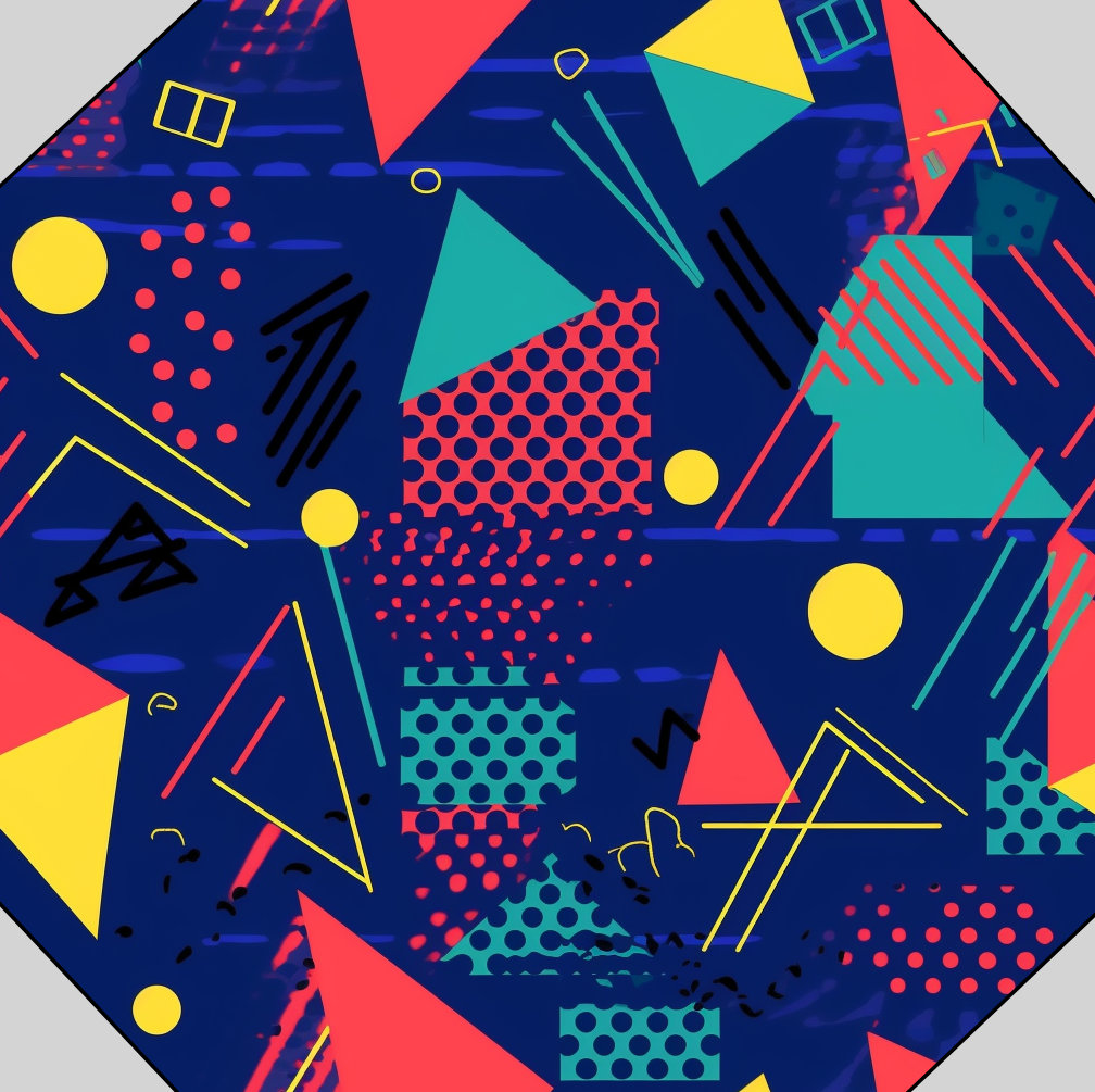 Retro 80s Geometric SEAMLESS Digital Paper Pack Colourful - Etsy