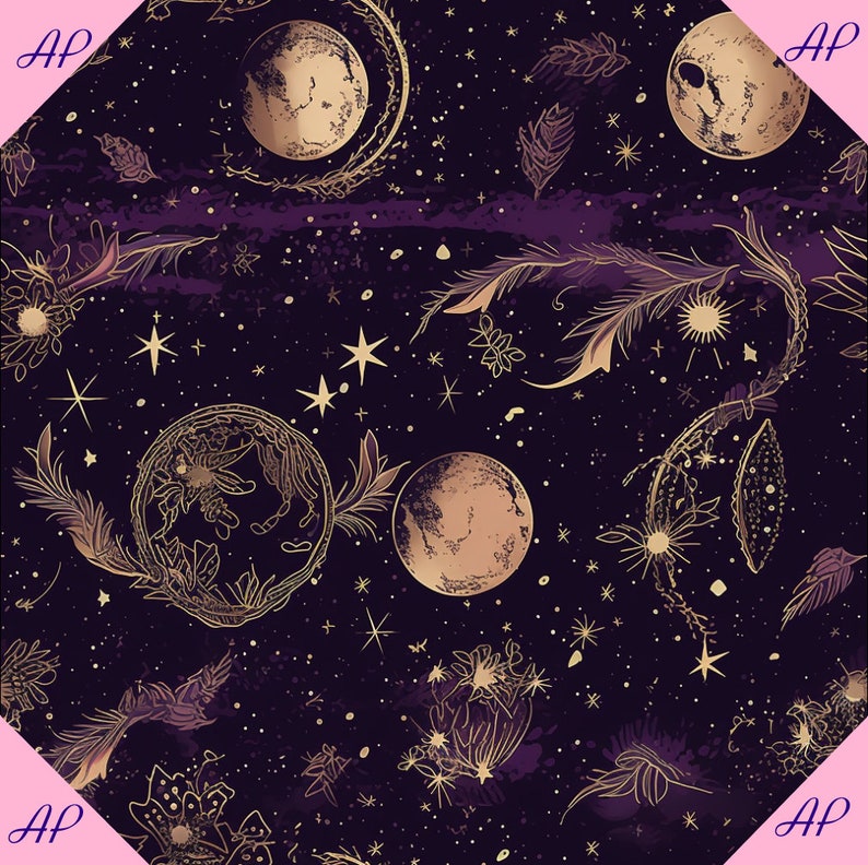Witchcraft SEAMLESS Digital Paper Multipack 90s Vintage Mystic Patterns ...