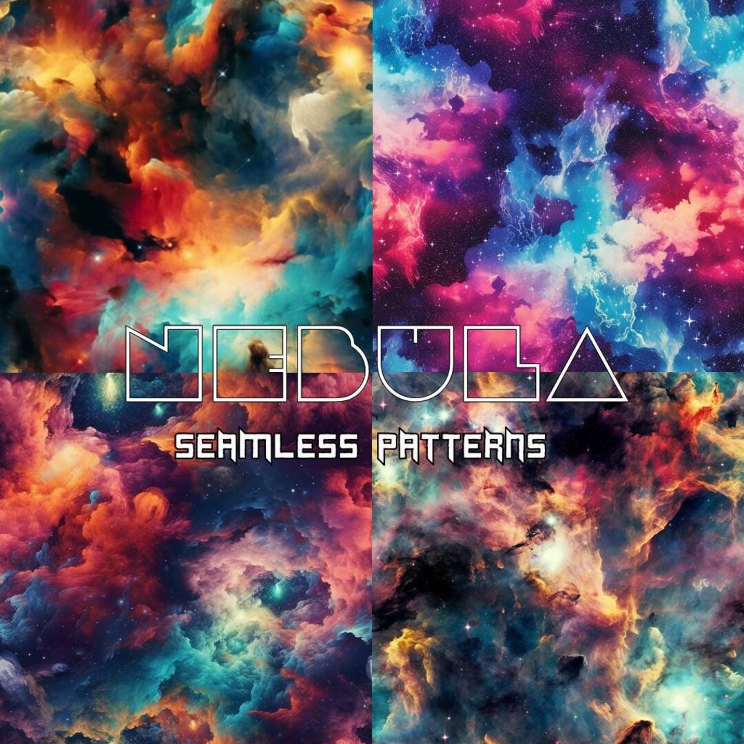Galaxy Nebula Digital Paper Pack SEAMLESS Wallpaper, Scrapbook ...