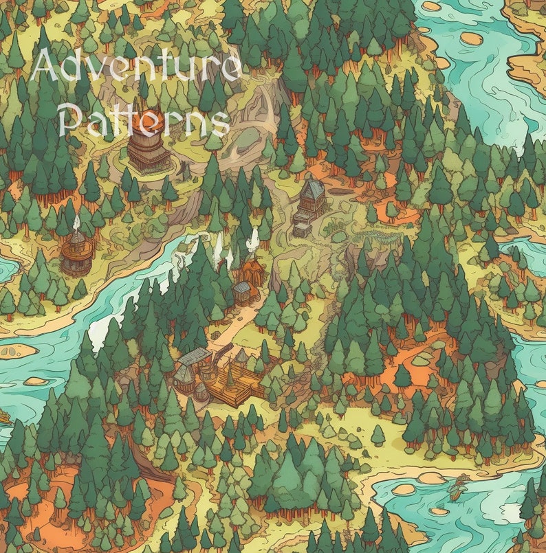 Adventure Maps SEAMLESS Digital Paper Pack Fantasy Maps - Etsy