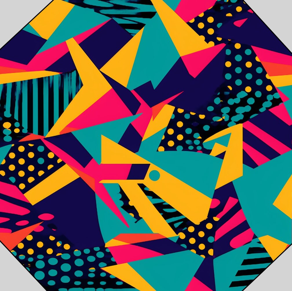 Retro 80s Geometric SEAMLESS Digital Paper Pack Colourful - Etsy