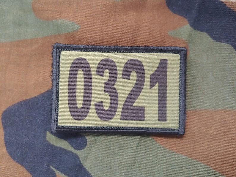 0321 USMC MOS Recon Marine OD Green Tactical Hook Military 2x3 - Etsy