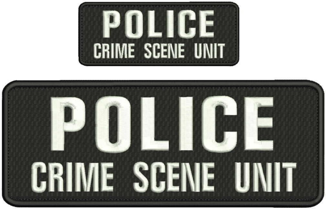 Police Crime Scene Unit Embroidery Patches 4x10 and 2x5 Hook - Etsy