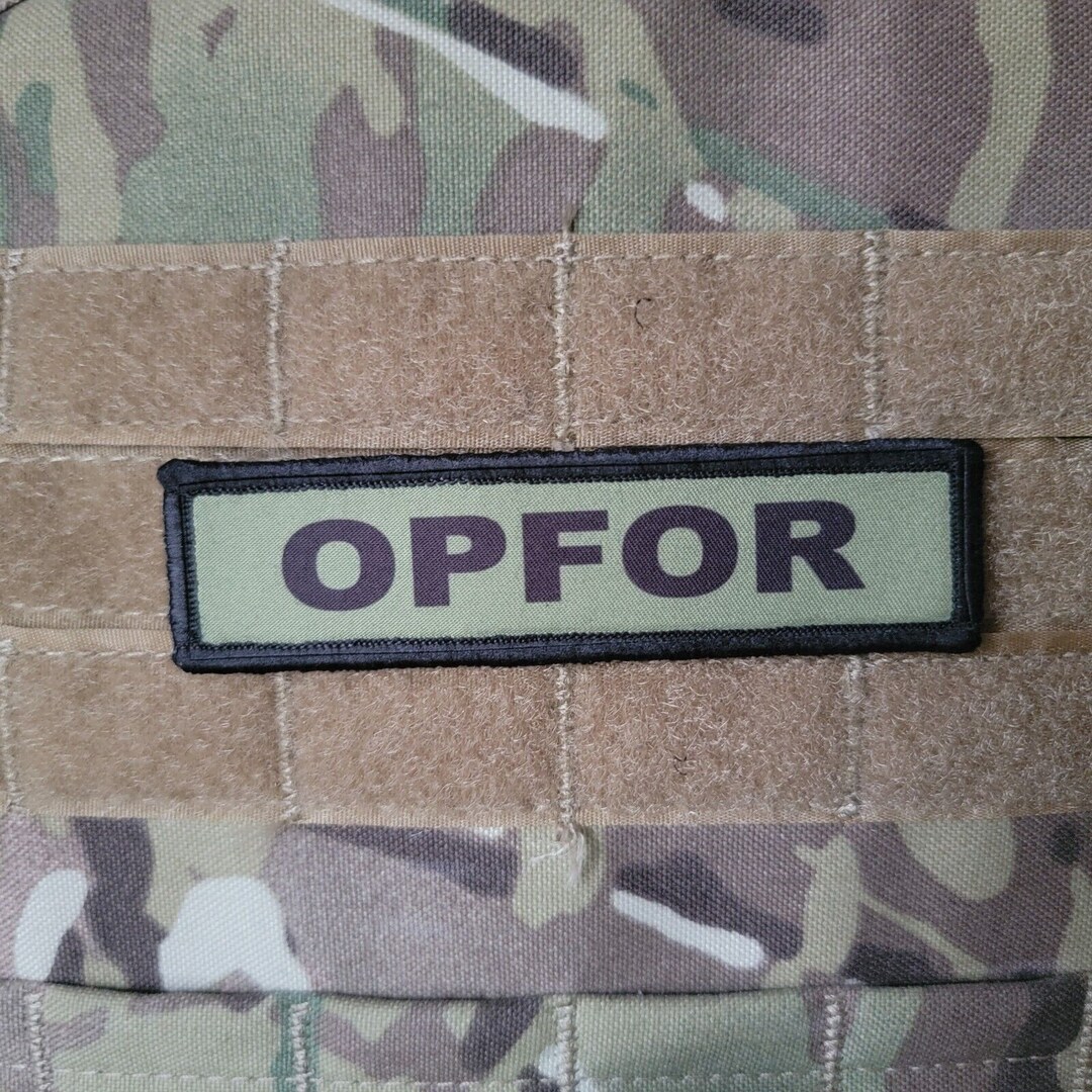 OPFOR Military OD Green Hook and Loop 1x4 Morale Patch - Etsy