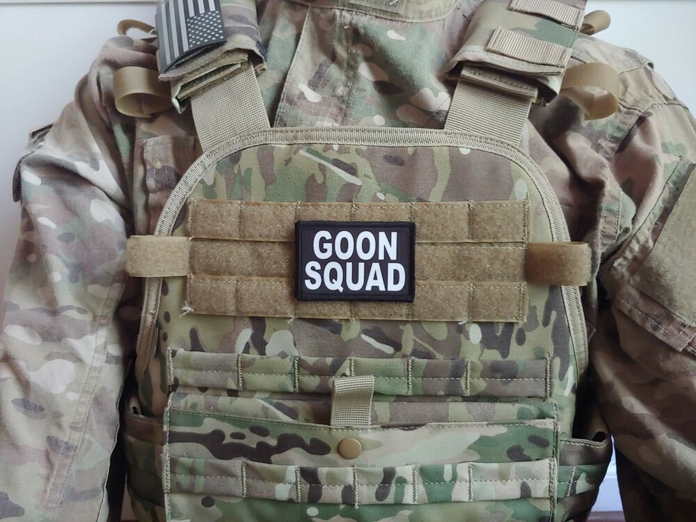 GOON SQUAD Black White 2x3 Tactical Hook Military Patch - Etsy