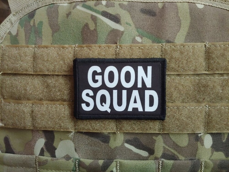 GOON SQUAD Black White 2x3 Tactical Hook Military Patch - Etsy