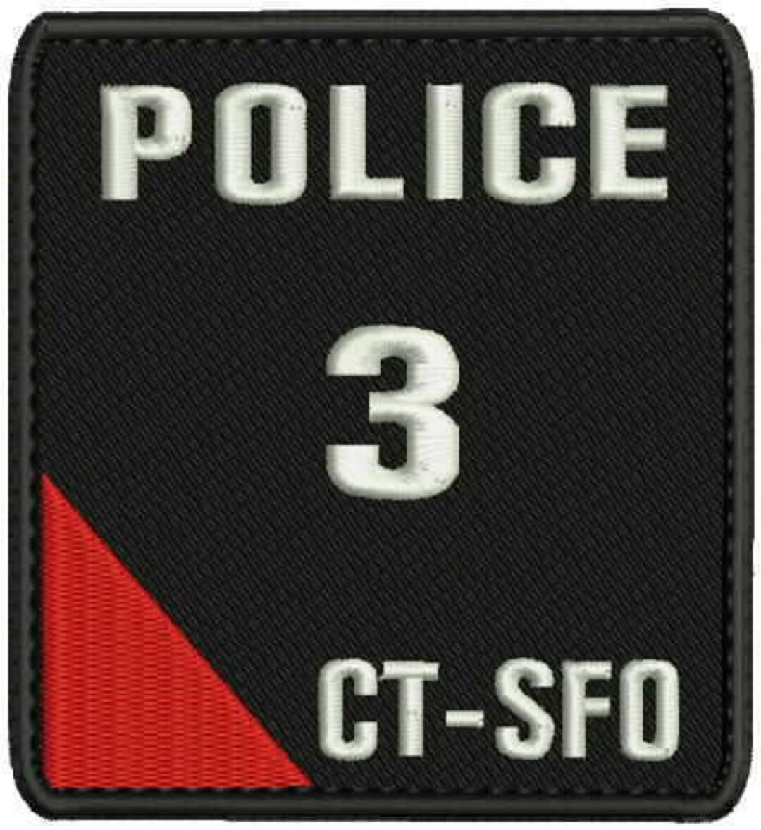 Police Ctsfo Embroidery Patches 4x4.5 Hook - Etsy