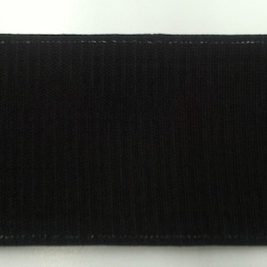 Blank Embroidery Patch 4x10 and 2.5x6 Hook on Back All Black - Etsy