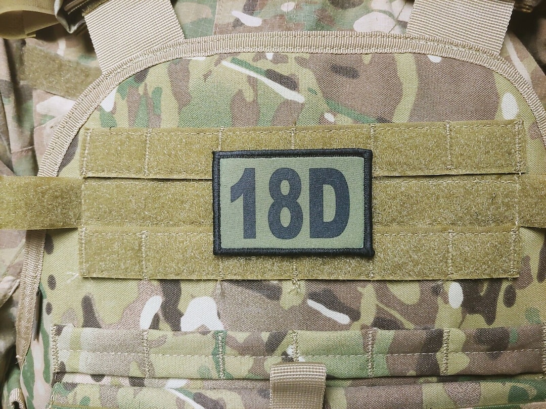 18d 18 Delta Mos Od Green Hook Back Patch Special Forces Oda - Etsy