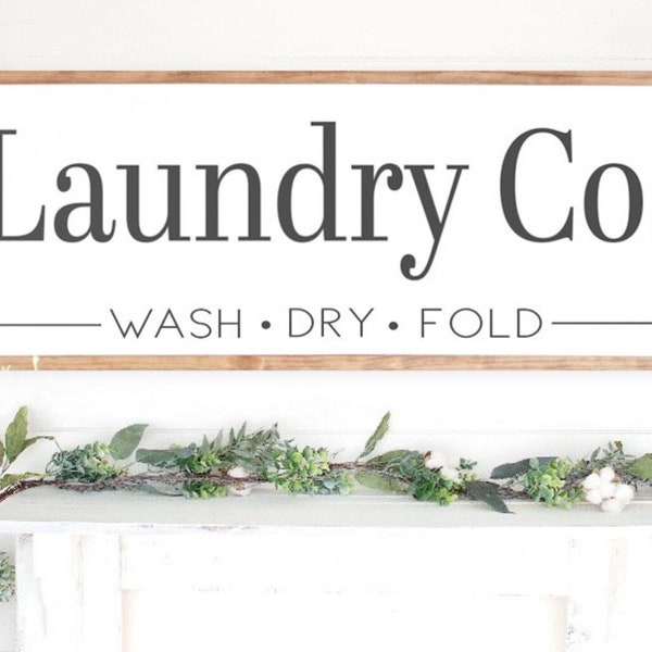 Laundry Co Sign - Etsy