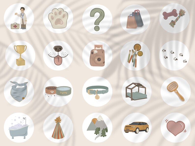 Dog Instagram Story Icons Covers Set of 20 Highlights, Dog Instagram ...