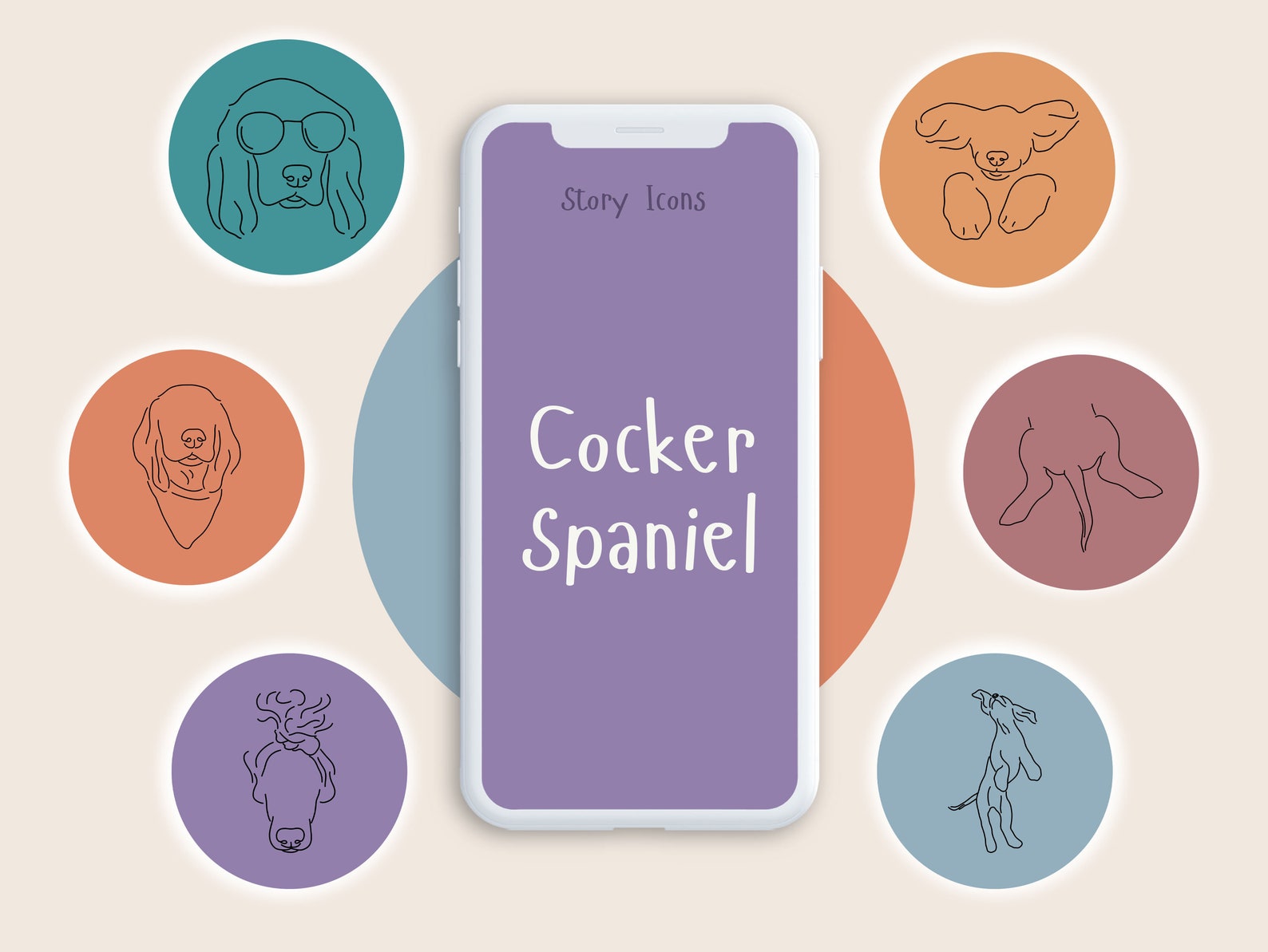 Cocker Spaniel Instagram Story Highlight Covers, Dog Instagram Story ...