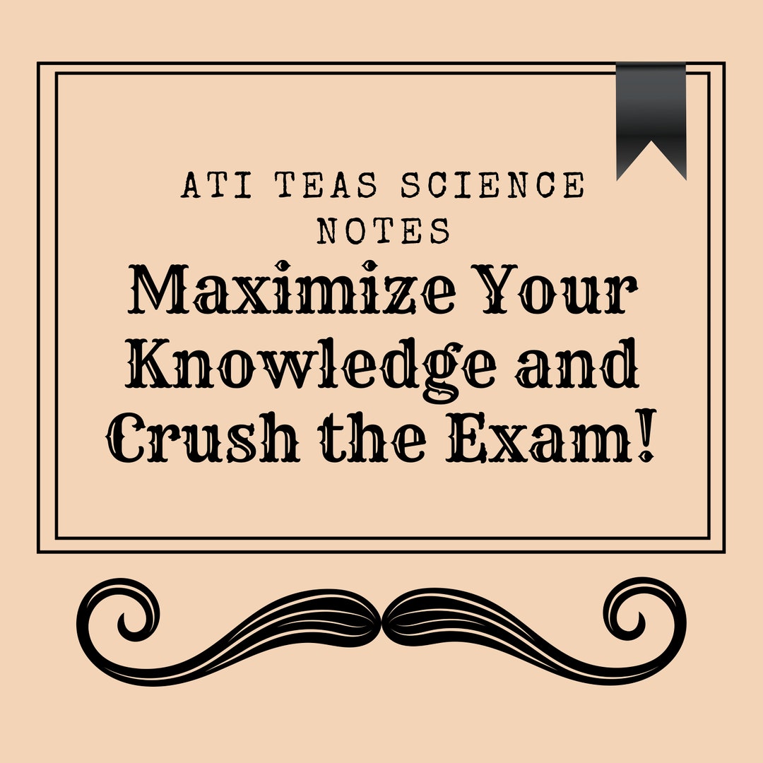 ATI TEAS Science Notes: Maximize Your Knowledge and Crush the Exam - Etsy