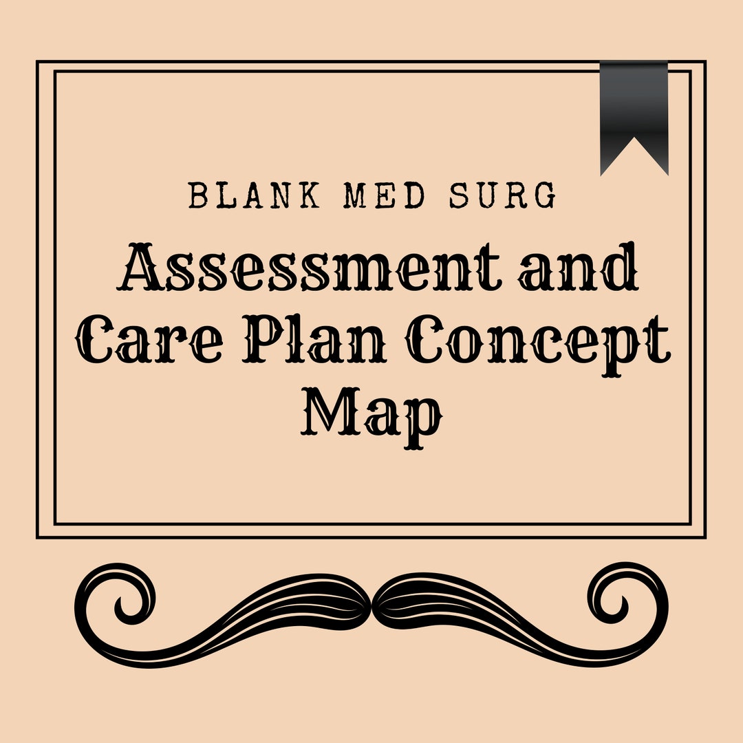 Blank Medsurg Assessment and Care Plan Concept Map - Etsy