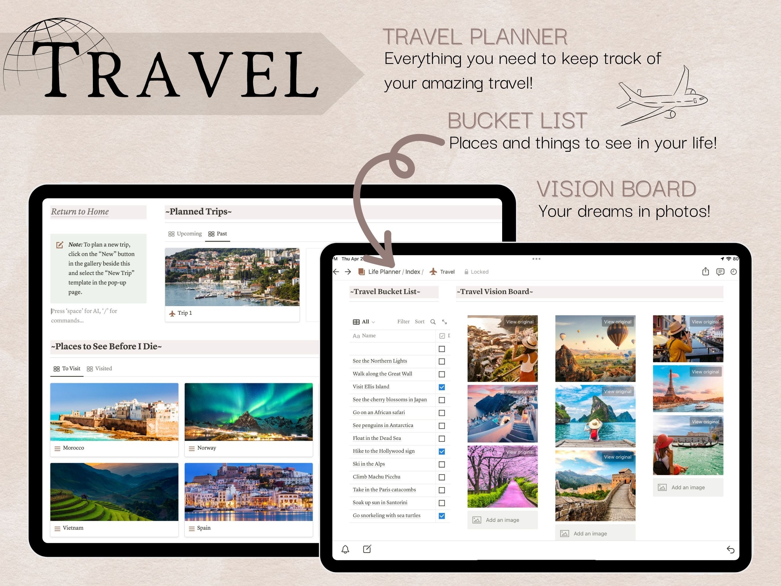 Notion Planner Template, Notion Dashboard, Content Planner, Weight Loss ...
