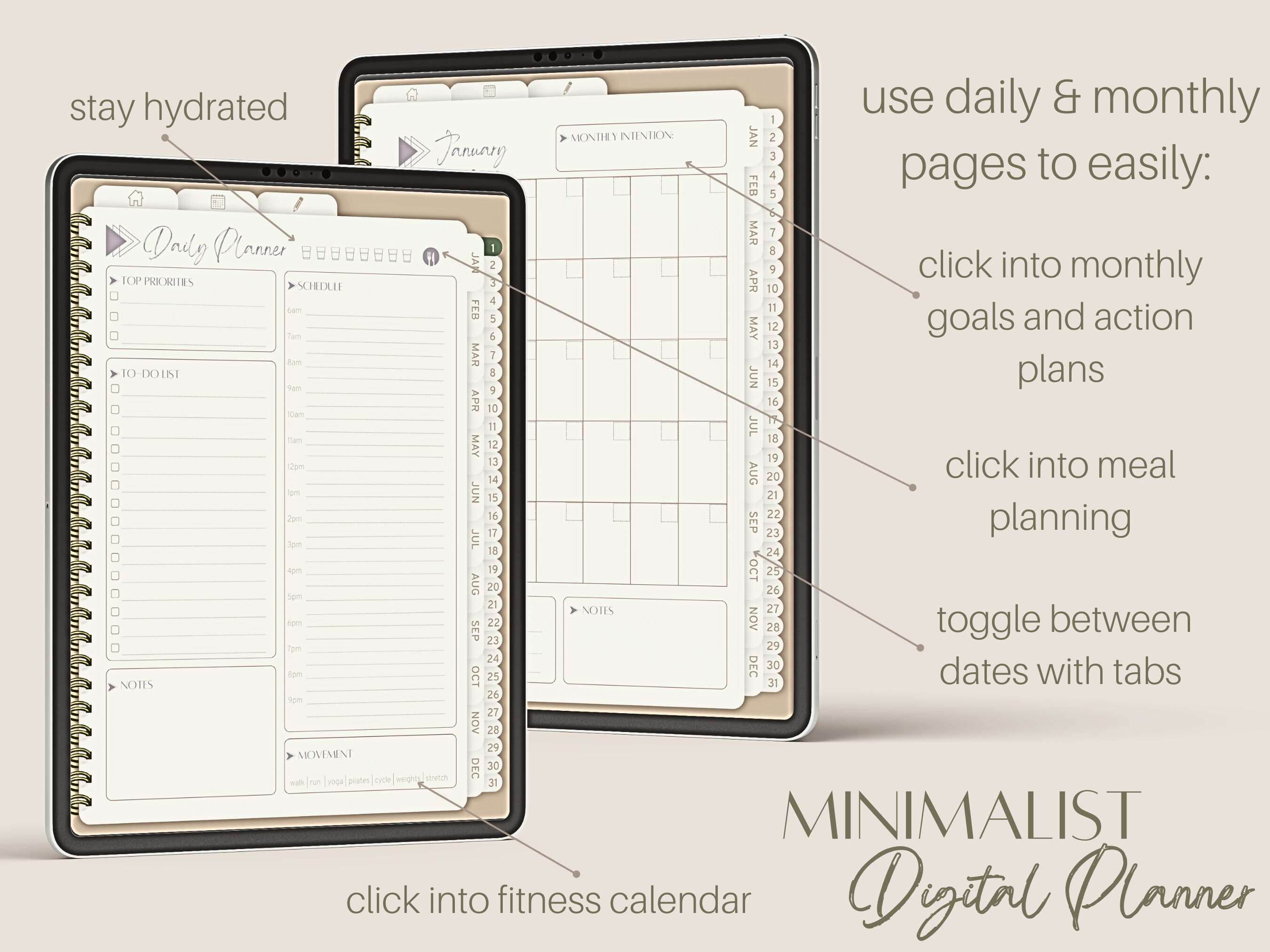 Digital Planner, Clean Girl Aesthetic, Digital Planner 2023, Budget ...