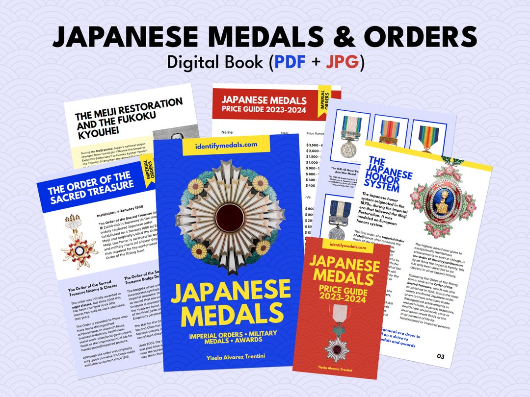 Japanese Military Medals Orders and Awards the Complete - Etsy