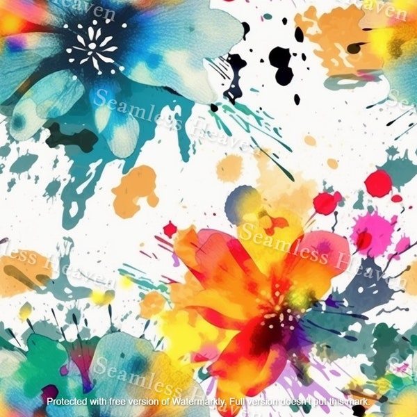 Watercolor Splash - Etsy