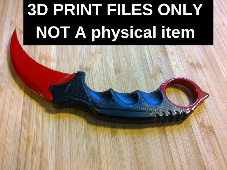 Cs-go Valorant Karambit 3D Printed - Etsy