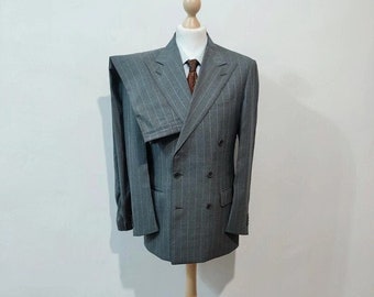 1940s Hollywood Harold Suit Vintage 40s Sepia Brown Wool Gabardine ...