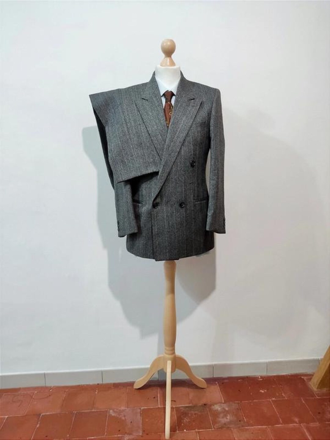 Double Breasted Tweed Suit - Etsy