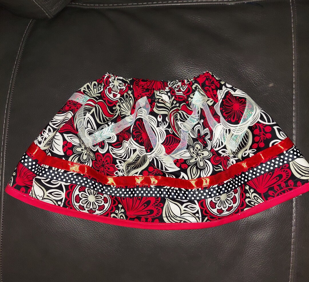 Red Ribbon Skirt Baby Girl - Etsy