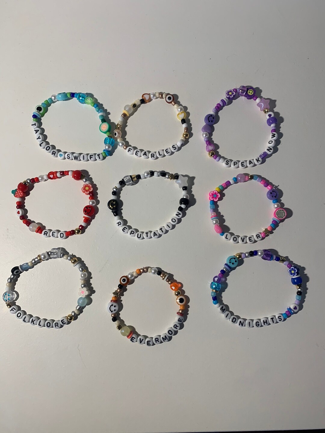 Taylor Swift Album Bracelets Friendship Bracelets, Eras Tour Inspired ...