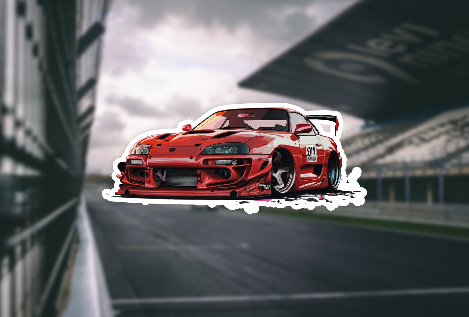 Sports Cars Toyota Supra Trio Vinyl Sticker Sheet - Etsy