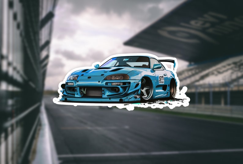 Sports Cars Toyota Supra Trio Vinyl Sticker Sheet - Etsy