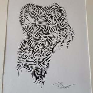 Original Hand-drawn Pen & Ink Abstract Art - Etsy