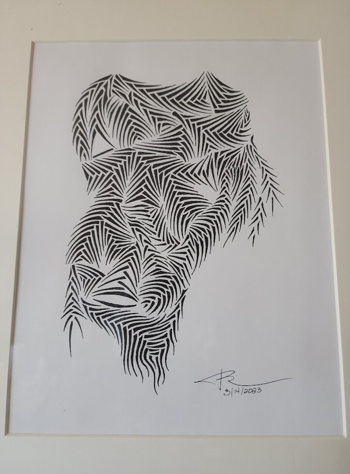 Original Hand-drawn Pen & Ink Abstract Art - Etsy
