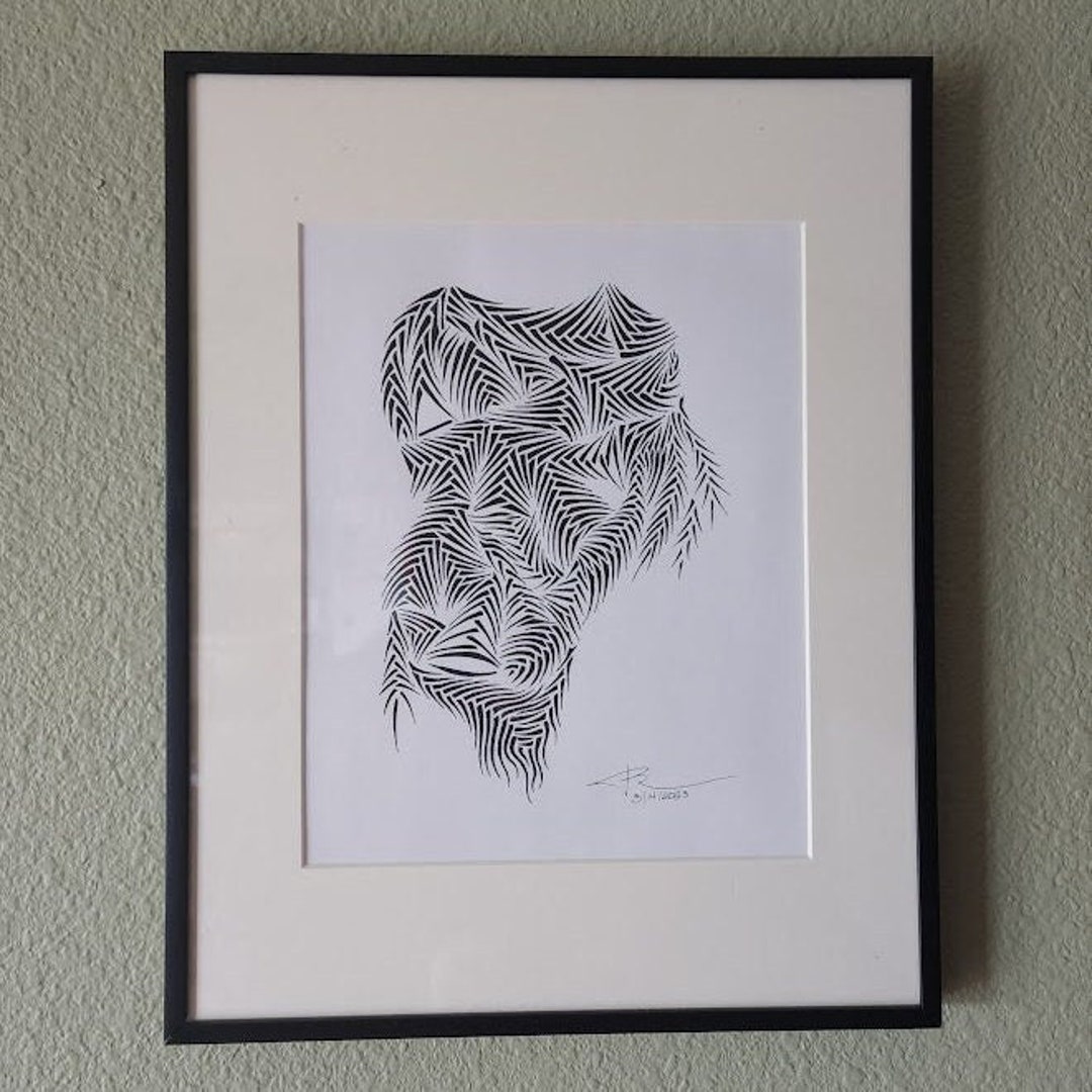 Original Hand-drawn Pen & Ink Abstract Art - Etsy