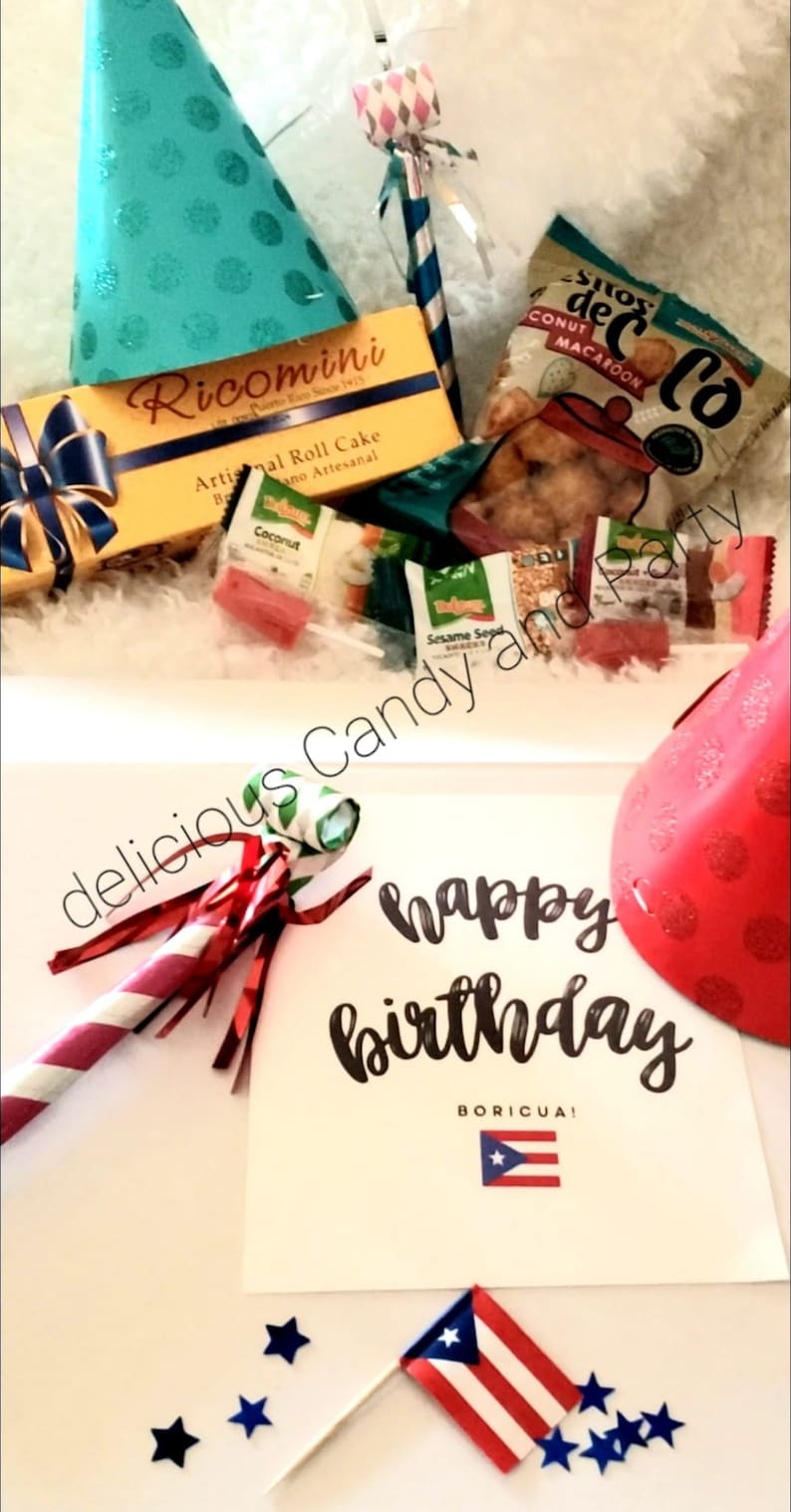 Boricua Birthday Party Box, Festive Puerto Rican Celebration Kit, Bori ...