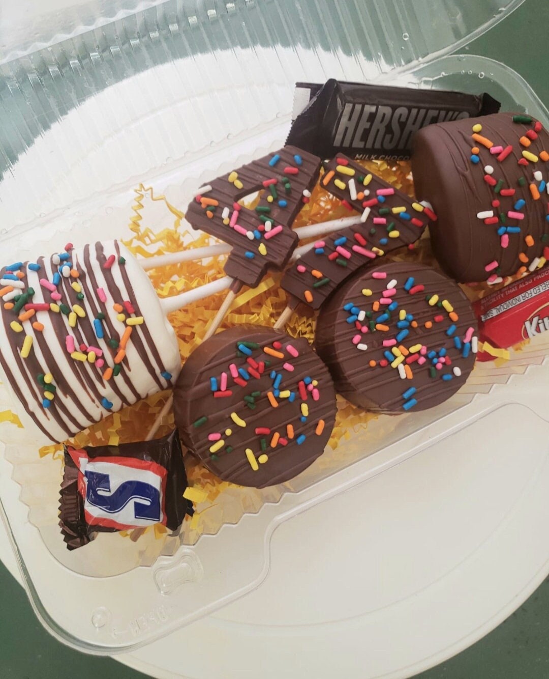 Birthday Treat Box Chocolate Covered Marshmallow White Chocolate Treats ...