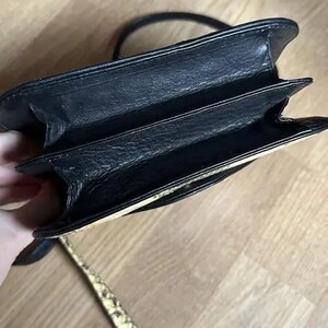RARE Snake Python Vintage Skin Leather Clutch Bag Crossbody, Exotic ...