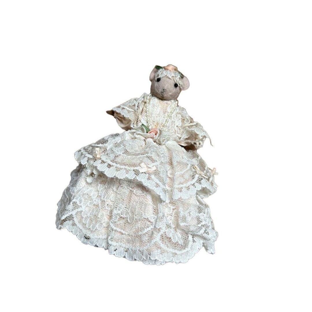 Rare Vintage Mouse Doll in Dress Handmade in England by Blue Belle ...
