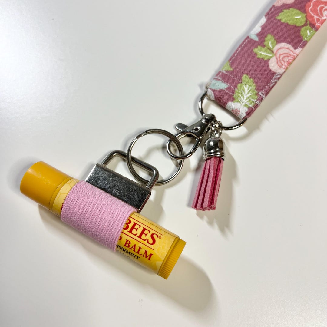Elastic Chapstick Holder Keychain - Etsy