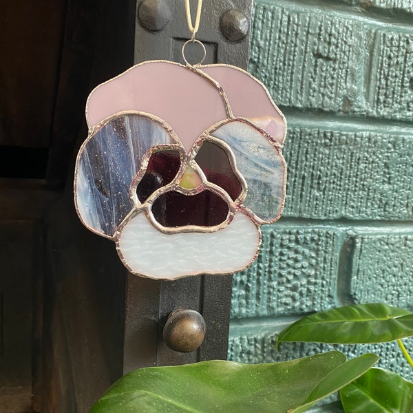 Stained Glass Pansy Pattern - Etsy